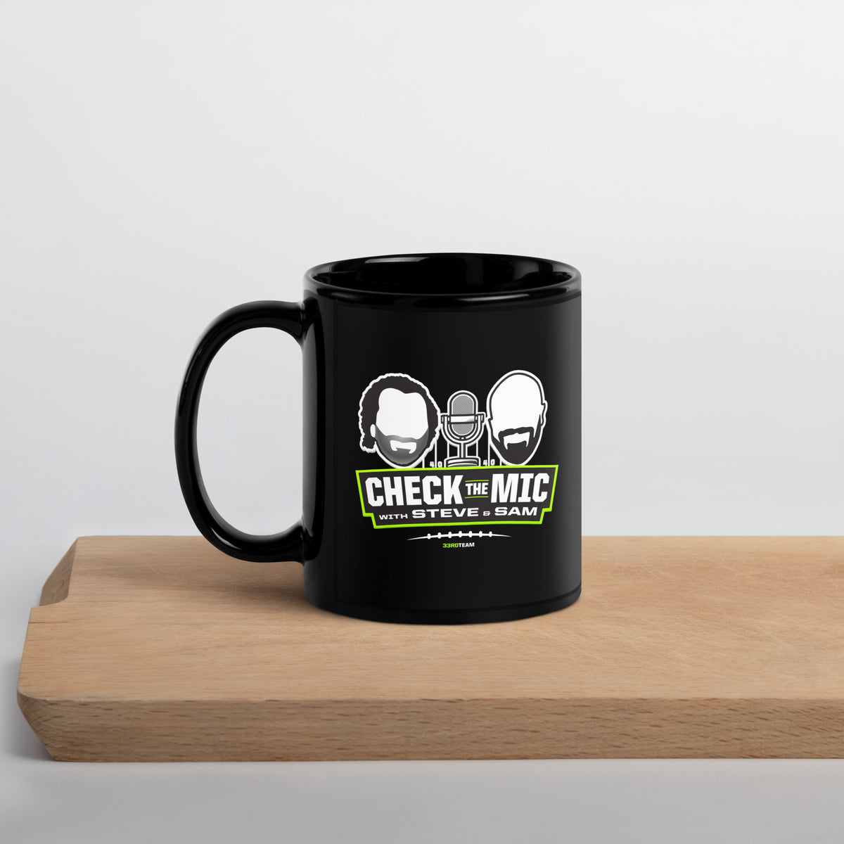 Check The Mic Logo Mug | Athlete Logos