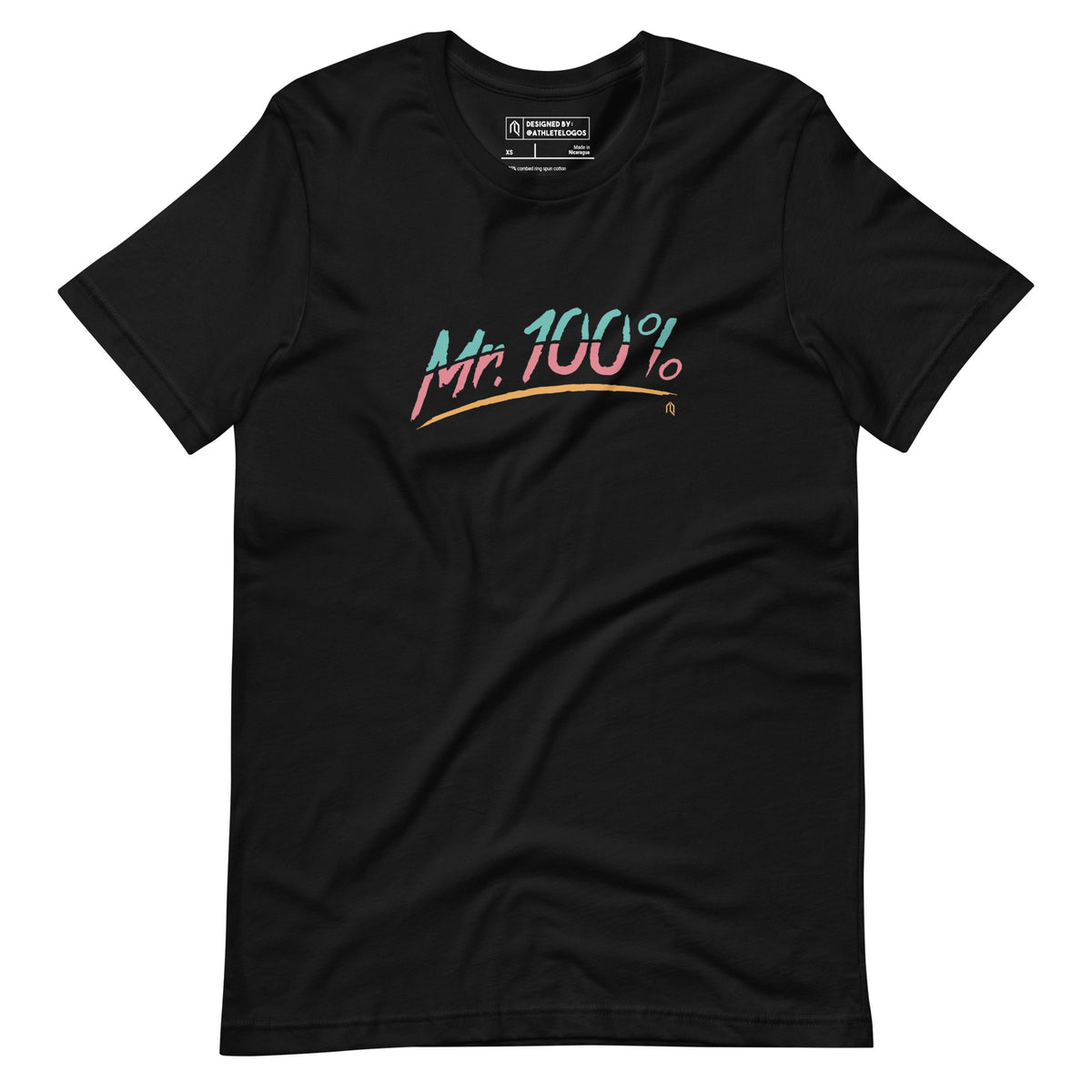 Mr. 100% T-Shirt | Athlete Logos