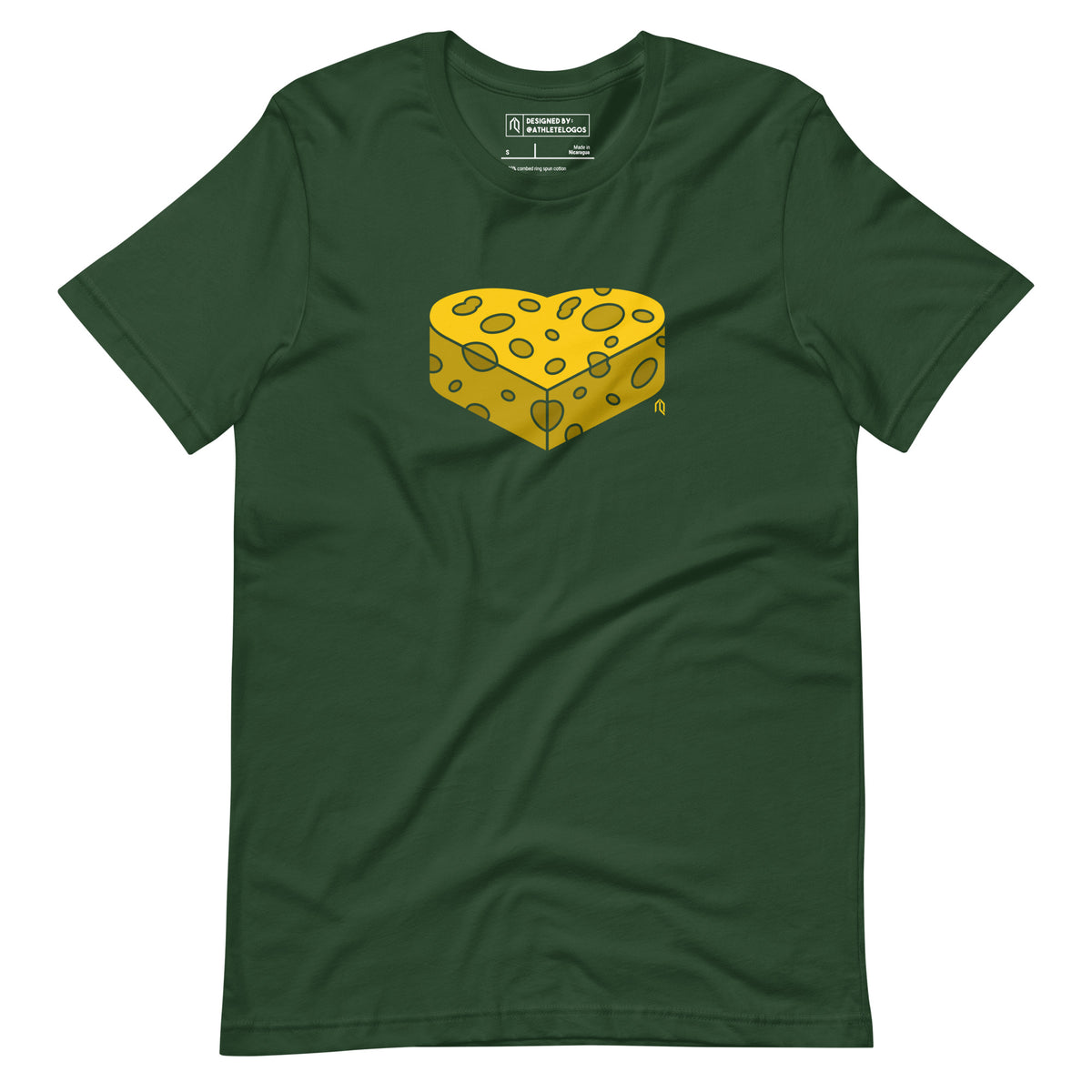 Cheesehead Love T-Shirt | Athlete Logos