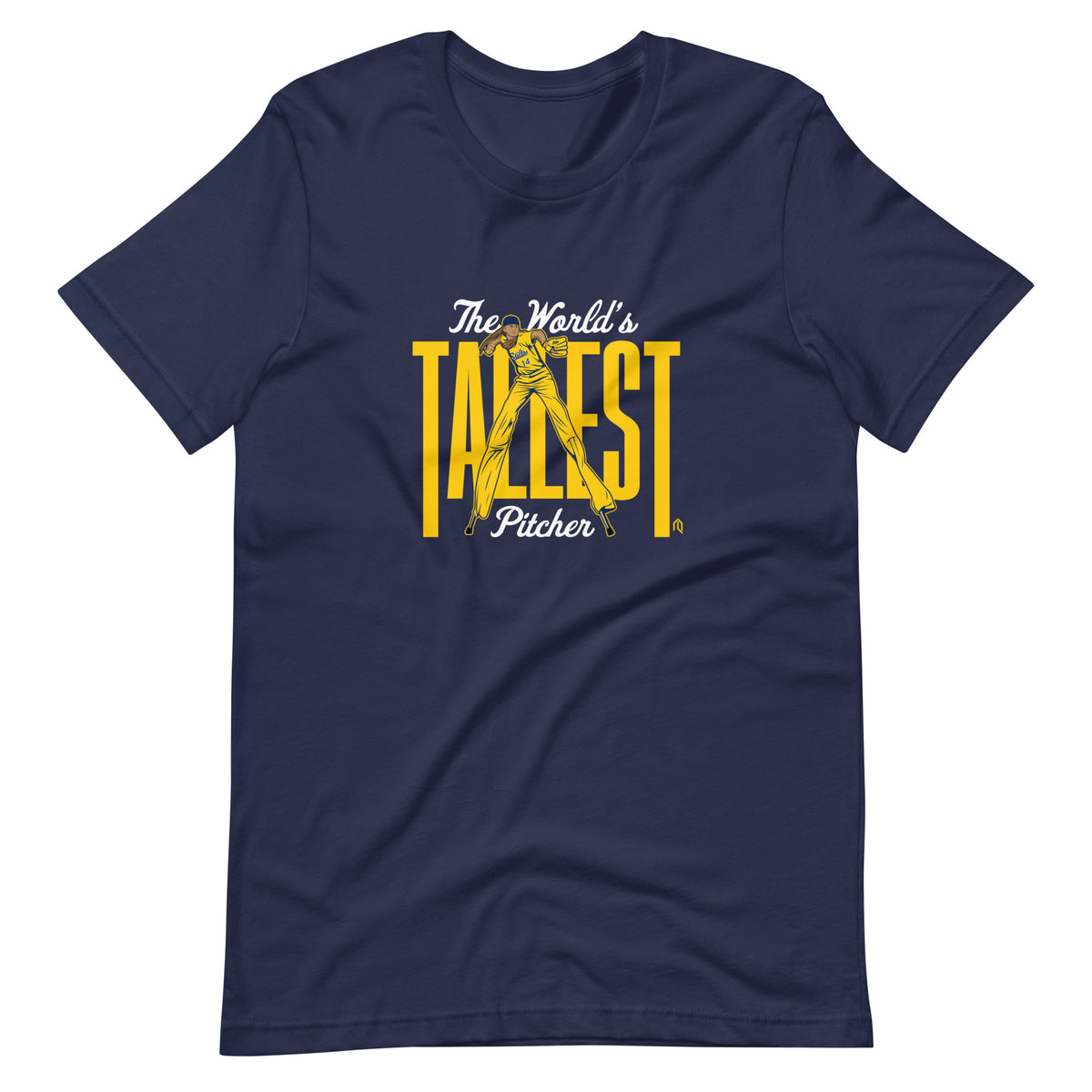 The World's Tallest Pitcher T-Shirt | Athlete Logos