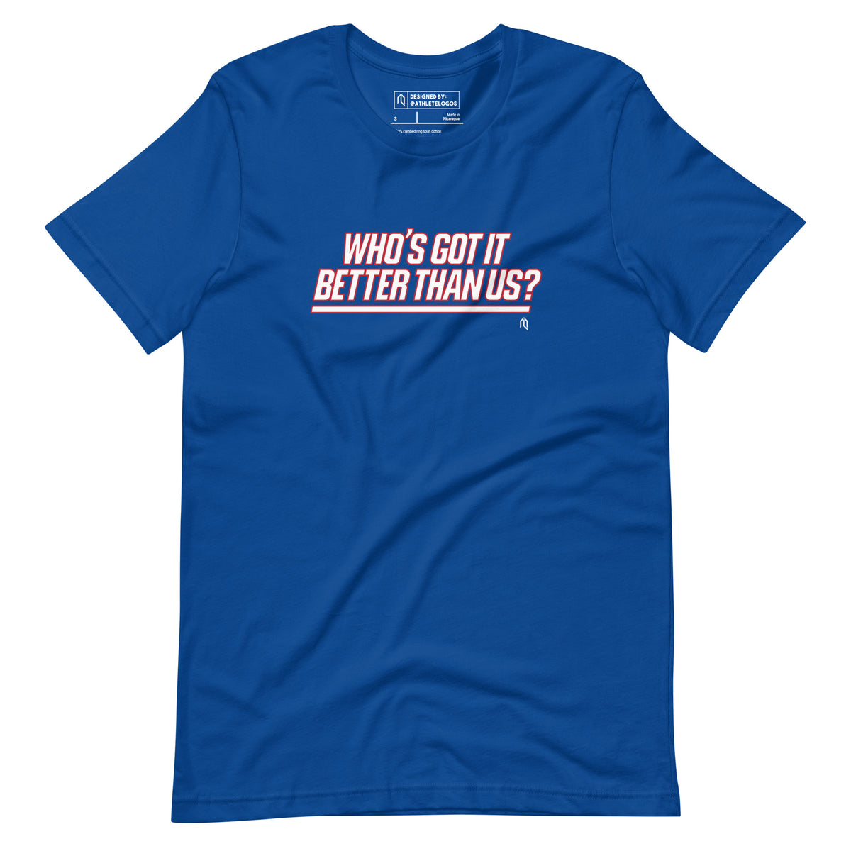 Who's Got It Better T-Shirt | Athlete Logos